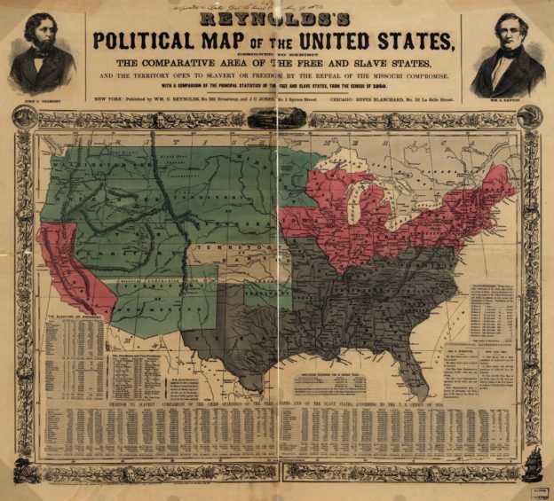 Sectional Crisis Map, 1856 | The American Yawp Reader